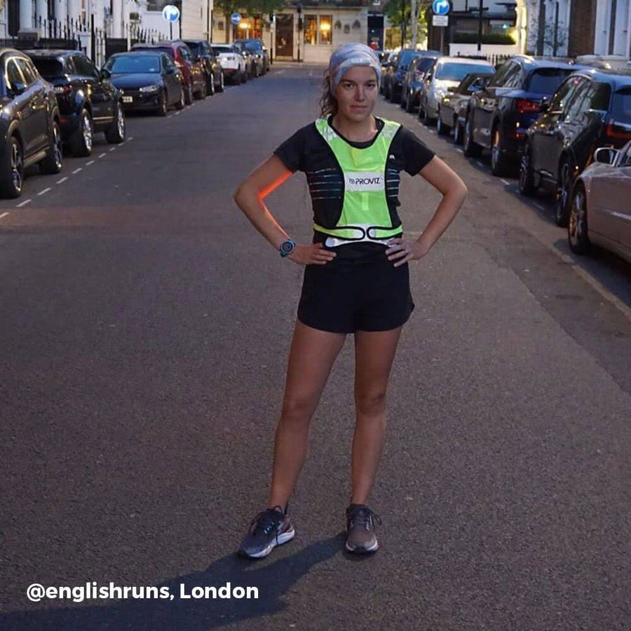 Classic Hi Viz Running Vest by Proviz | ActiveEquip | Hi Visibility ...