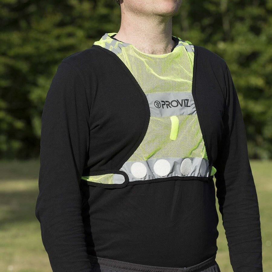 Classic Hi Viz Running Vest by Proviz | ActiveEquip | Hi Visibility ...