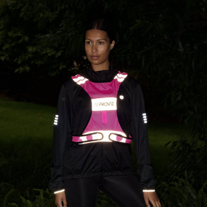 Classic Hi Viz Running Vest by Proviz | ActiveEquip | Hi Visibility ...