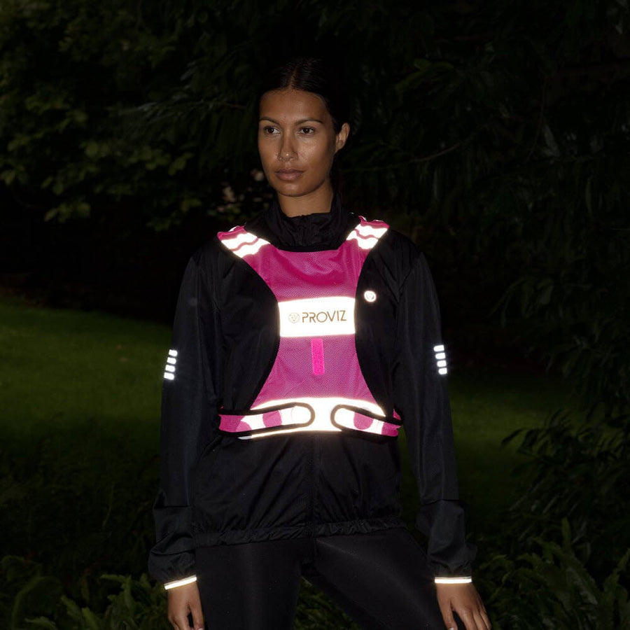 Classic Hi Viz Running Vest by Proviz | ActiveEquip | Hi Visibility ...